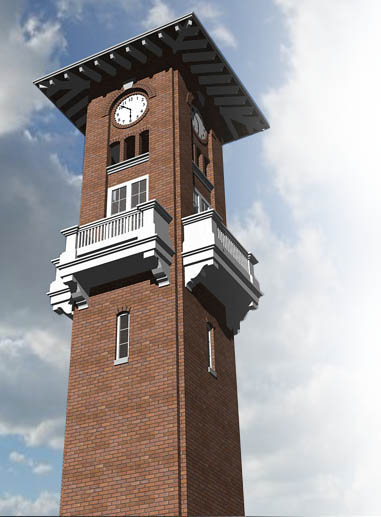 NOVEMBER 2013 UPDATE: THE CLOCK TOWER IS UP!!!